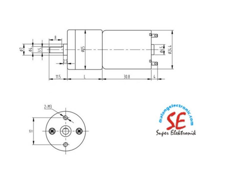 Motor DC Robot Dilengkapi Roda 6V (Gearbox Motor 220RPM Otomatis ...